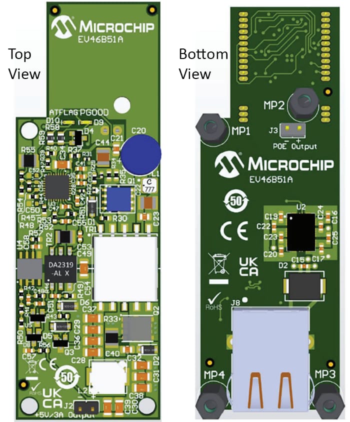 EV46B51A LAN8720A PHY-PoE Daughter Board - Microchip Technology | Mouser